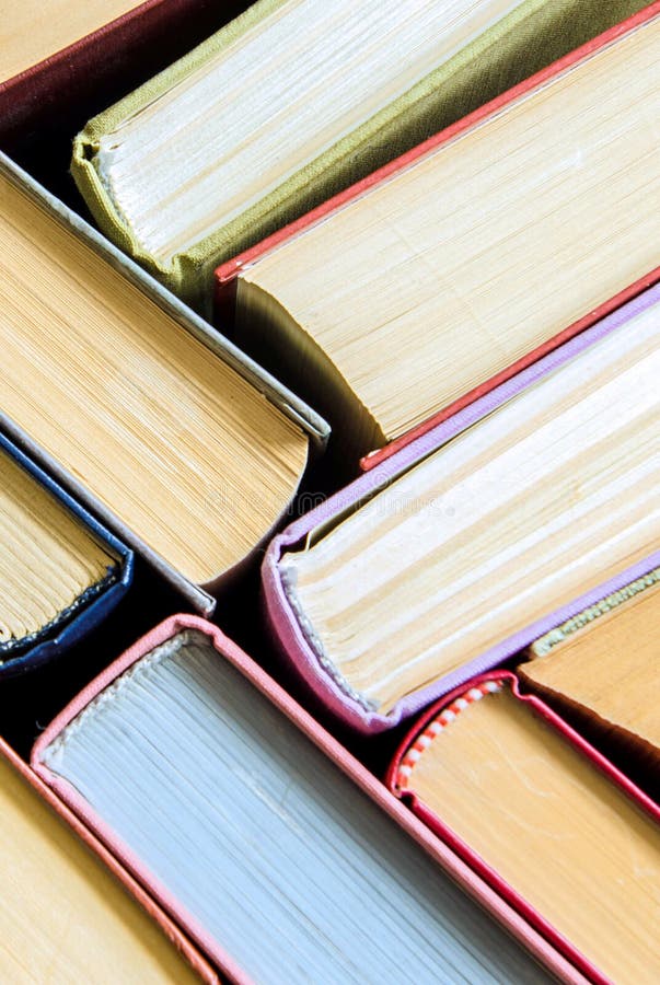 Stack of Colorful Books. Education Background Stock Image - Image of ...