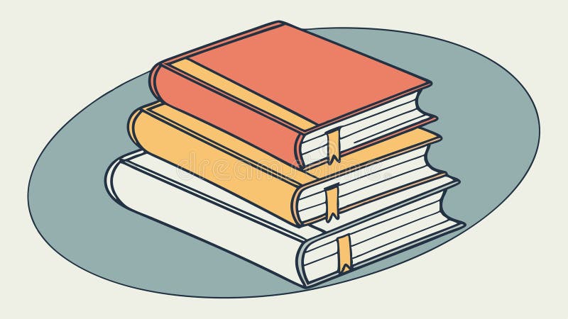 Stack of Colorful Books, Education and Knowledge, Vector Design ...
