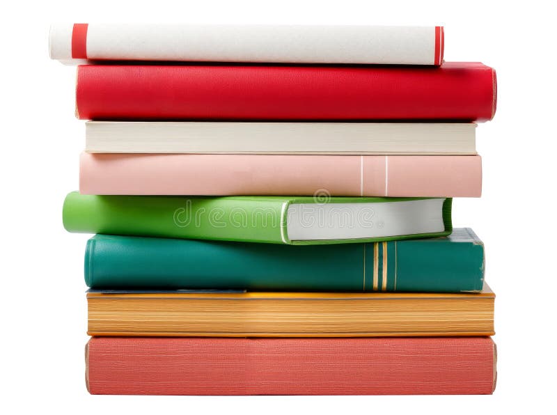 Stack of colorful Books stock image. Illustration of shelf - 389067137