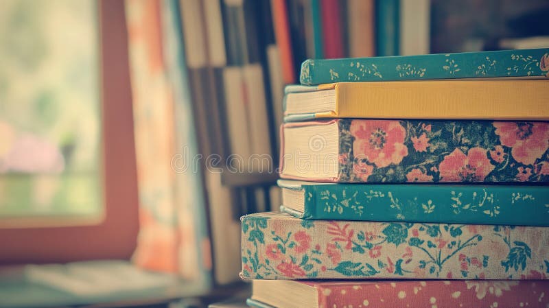 Stack Colorful Books Near Window Stock Photos - Free & Royalty-Free ...