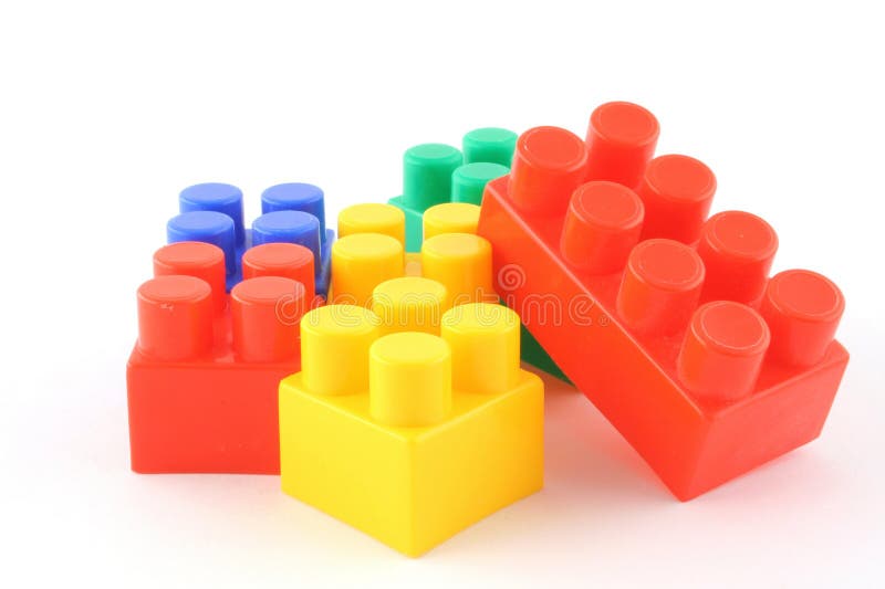 Stack of Colorful Building Blocks Stock Photo - Image of build ...