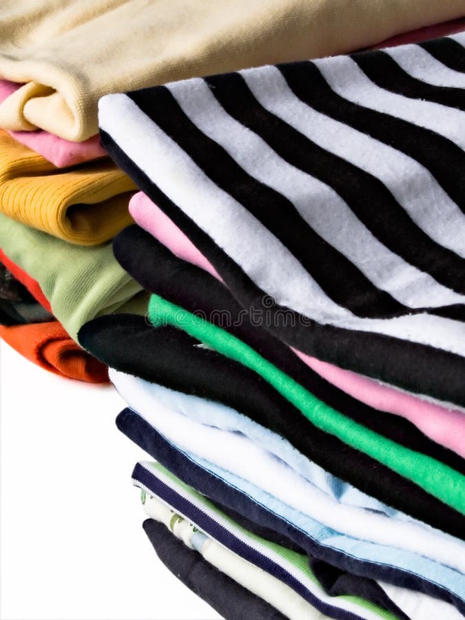 Stack of colorful clothes stock photo. Image of group - 10580394