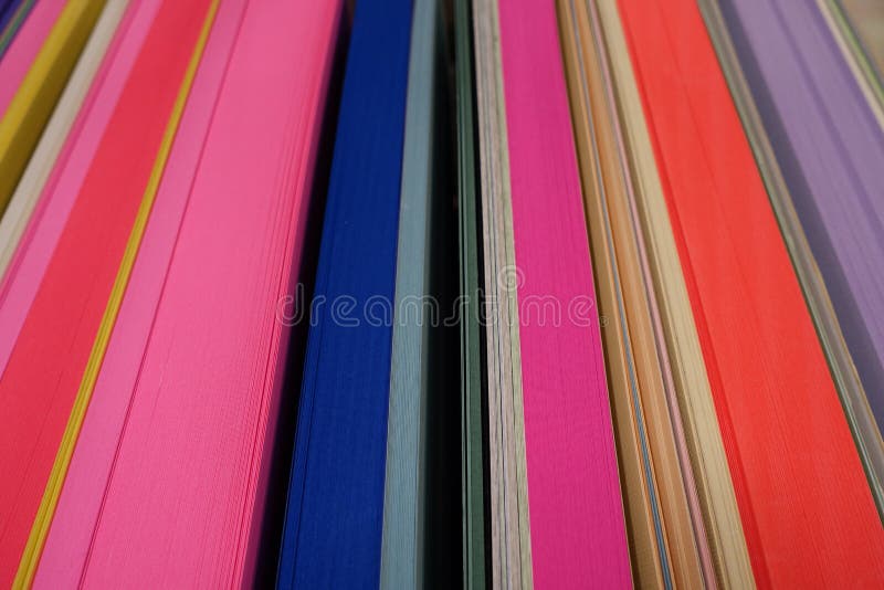 Stack of Colorful Construction Paper Stock Image - Image of sheets ...