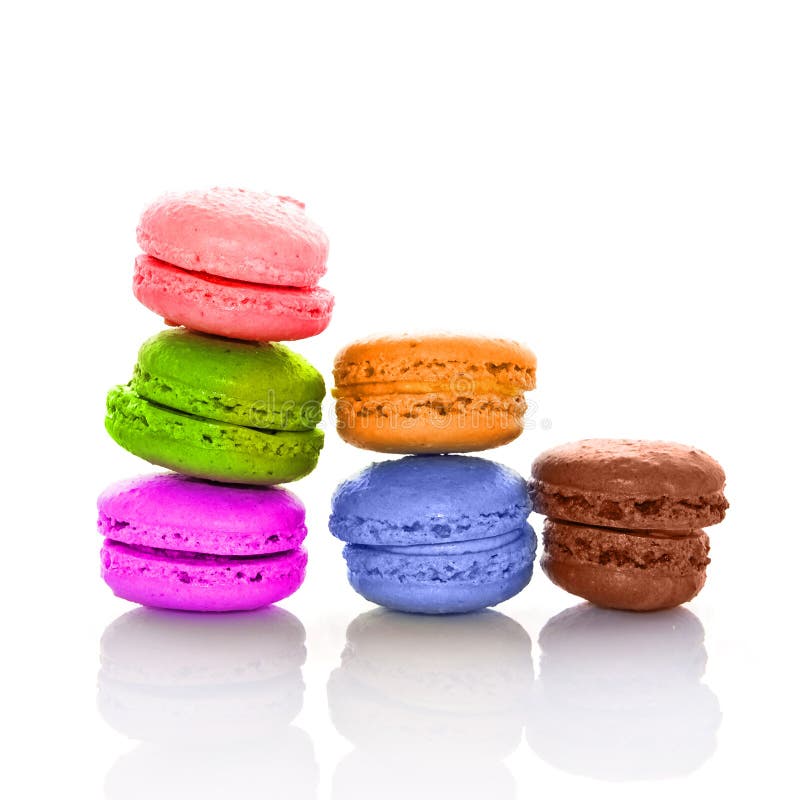 Stack of colorful macarons stock photo. Image of sweet - 45836504