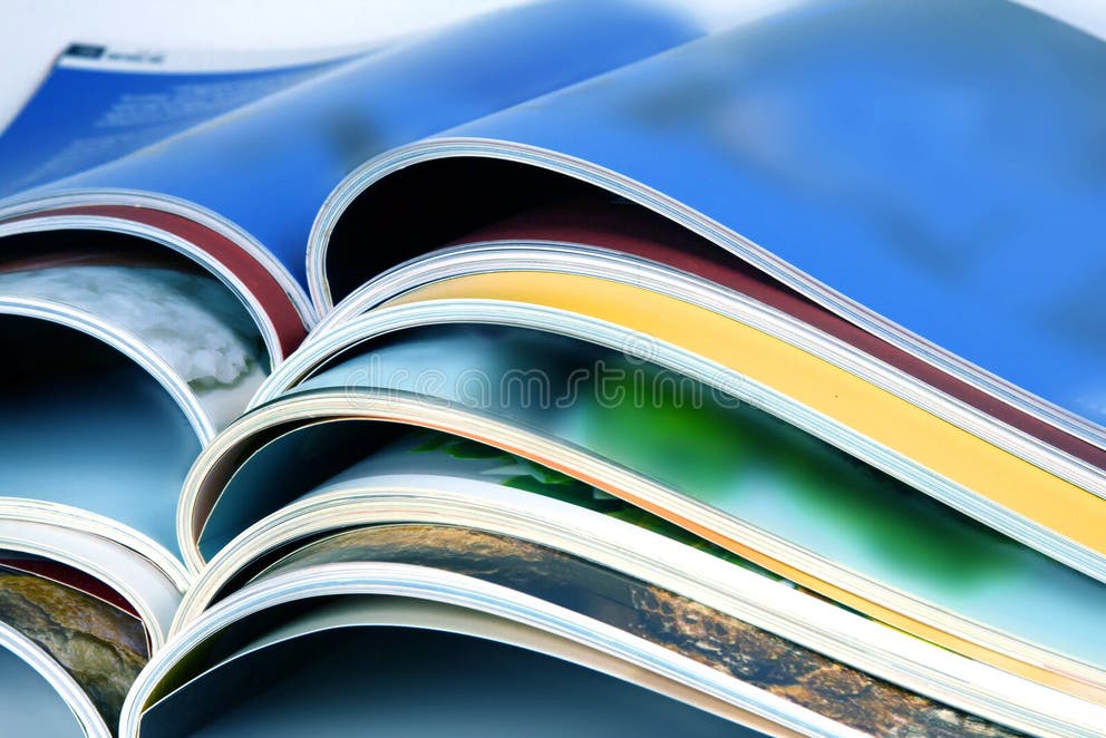 Stack of Colorful Magazines Stock Image - Image of articles, editor ...