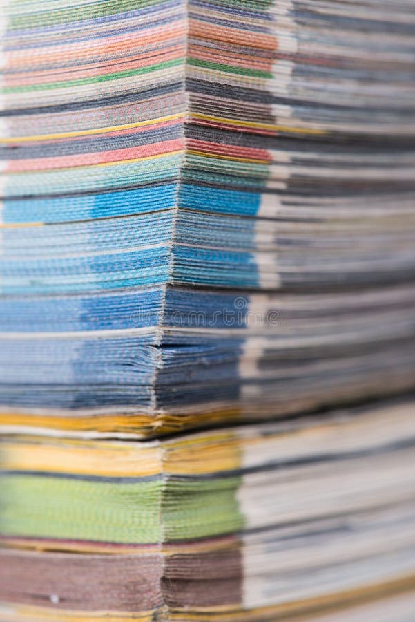 Messy magazine stack stock photo. Image of business, printout - 10627832