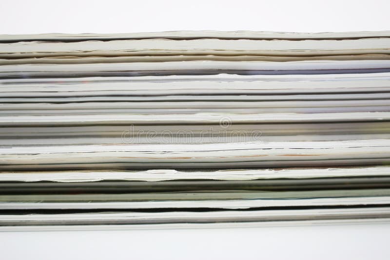 Stack of Colorful Magazines Externally Paper Wall Idea Stock Photo ...