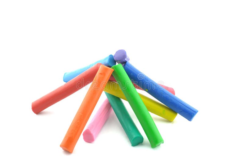 Stack of Colorful Modeling Clay / Plasticine Stock Photo - Image of ...