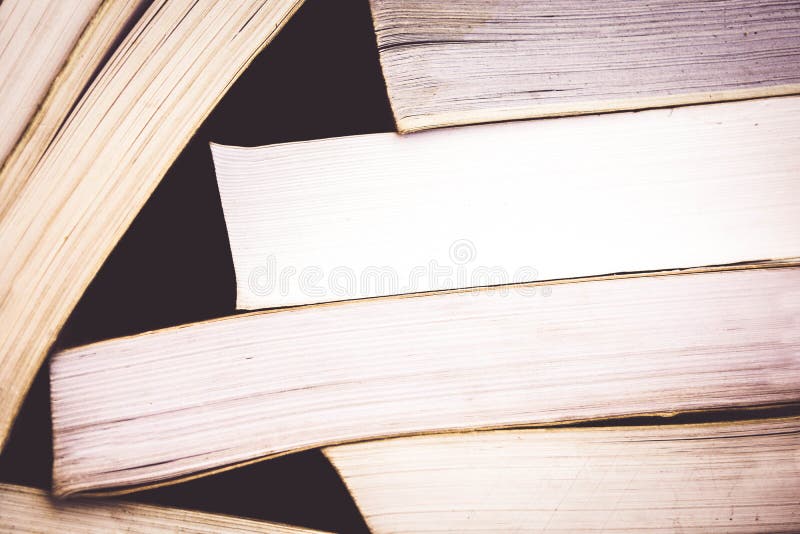 A Stack of Colorful Old Books Stock Photo - Image of literature, large ...