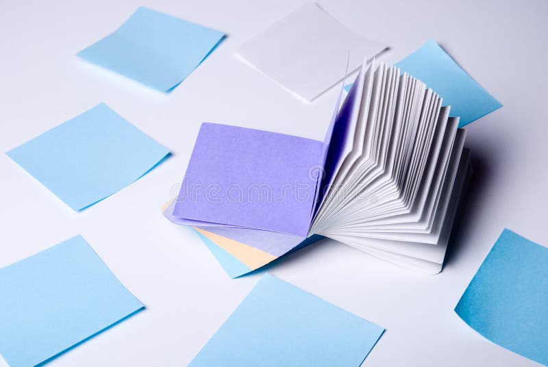 Stack Colorful Paper Records Lying Light Background Stock Photos - Free ...