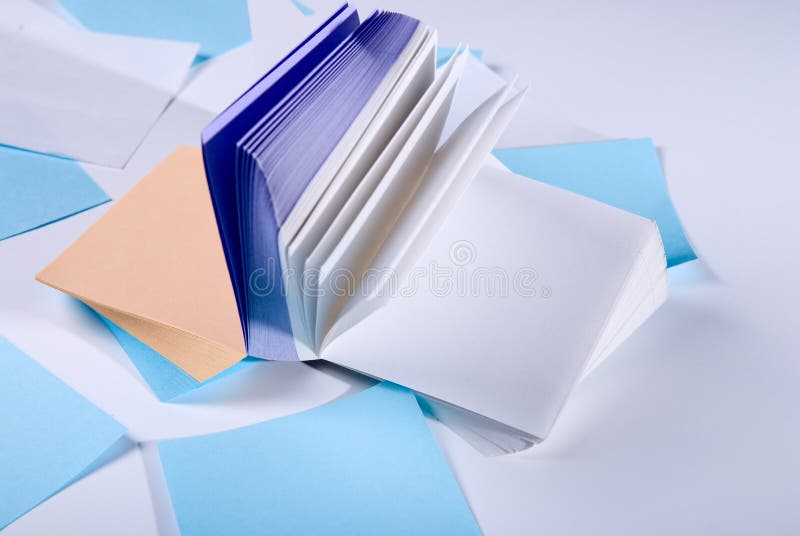 Stack of colorful. stock image. Image of notice, notes - 30406257