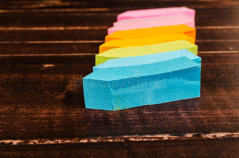 Stack of Colorful Post it Note Stock Photo - Image of adhesive, sticky ...