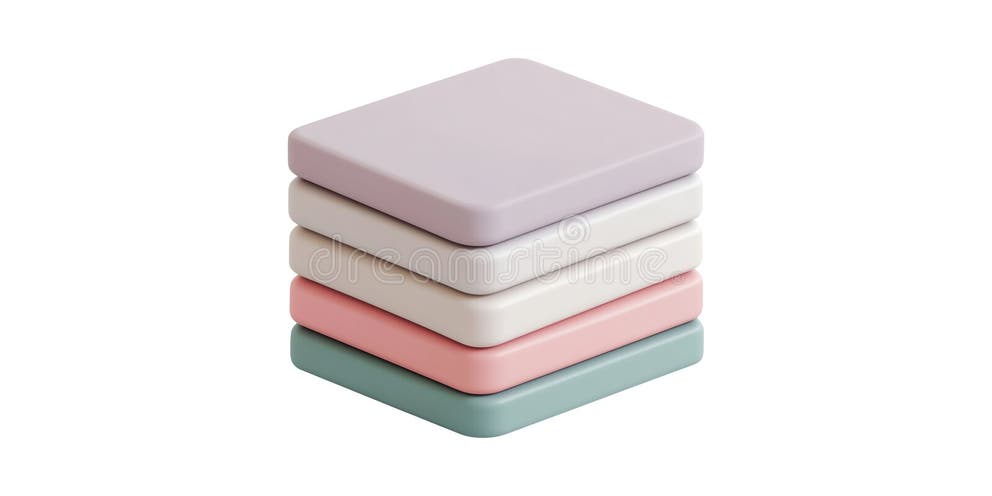 Stack of Colorful Rectangular Soap Bars. Minimalist Design and Pastel ...