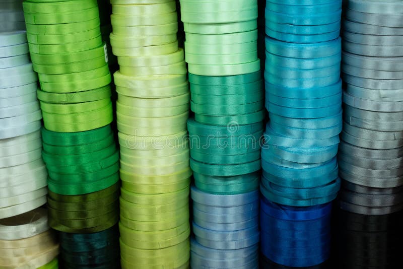 Stack of colorful ribbon stock image. Image of rainbow - 143704251