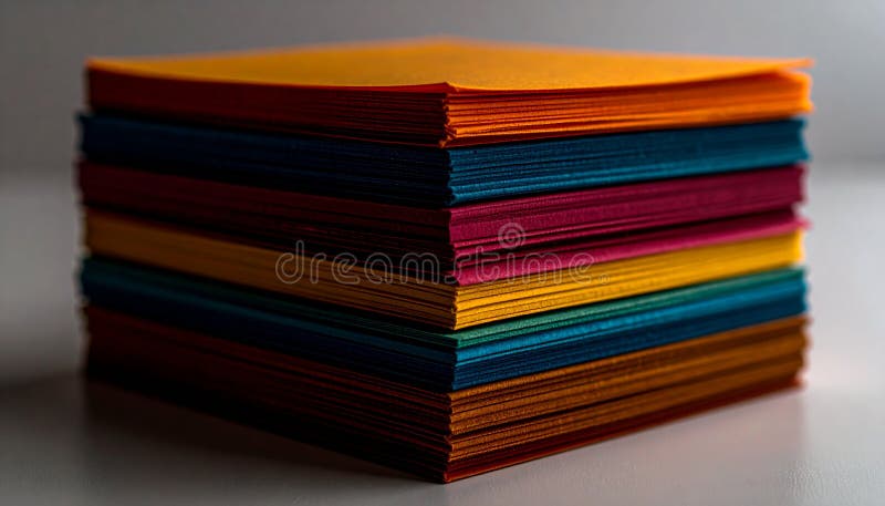 Stack of Colorful Sticky Tabs for Notes. Back To School Concept ...