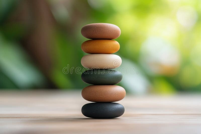Stack of Colorful Stones Representing Unity, Diversity, and Teamwork, a ...