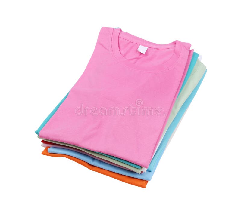 Stack of T-Shirts stock photo. Image of fiber, front - 15729384