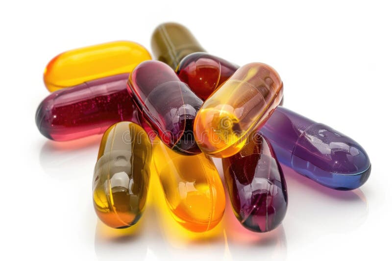 A Stack of Colorful Tablets, Perfect for Medical or Pharmaceutical ...