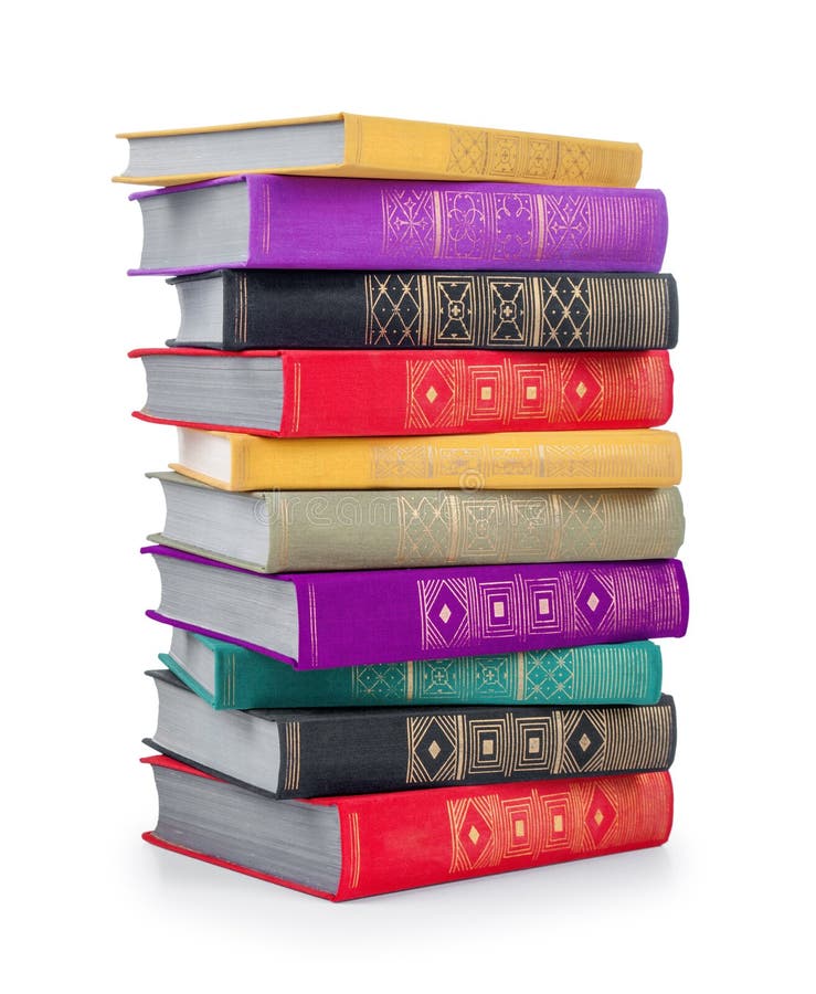 Stack of Old Books and Flying Books Stock Image - Image of literature ...