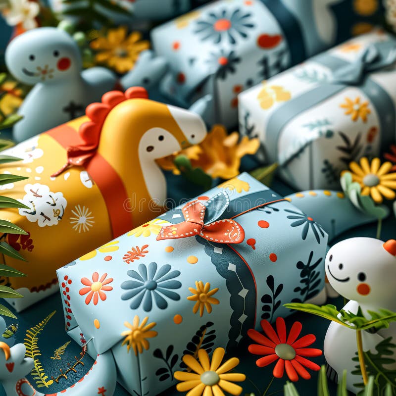 A Stack of Colorful Wrapping Paper with a Variety of Patterns and ...