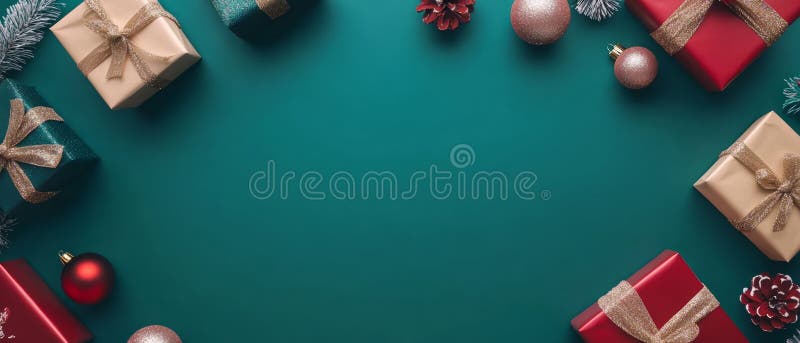 Stack of Colorfully Wrapped Presents Sitting in Snow with Bokeh Lights ...