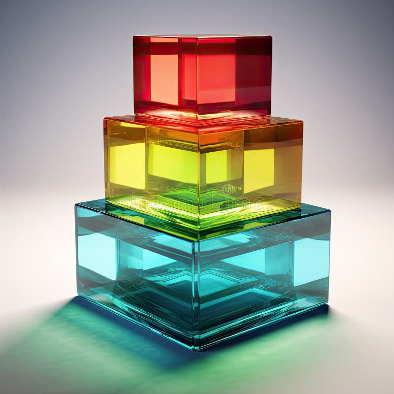 Stack of Colourful Acrylic Glass Samples Stock Image - Image of ...