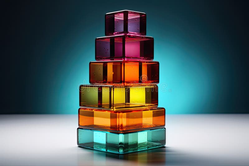 Stack of Colourful Acrylic Glass Samples Stock Image - Image of pattern ...