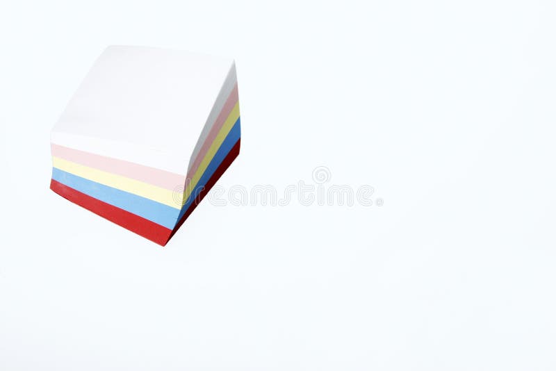 A Stack of Colourful Notepad Stock Photo - Image of background, yellow ...