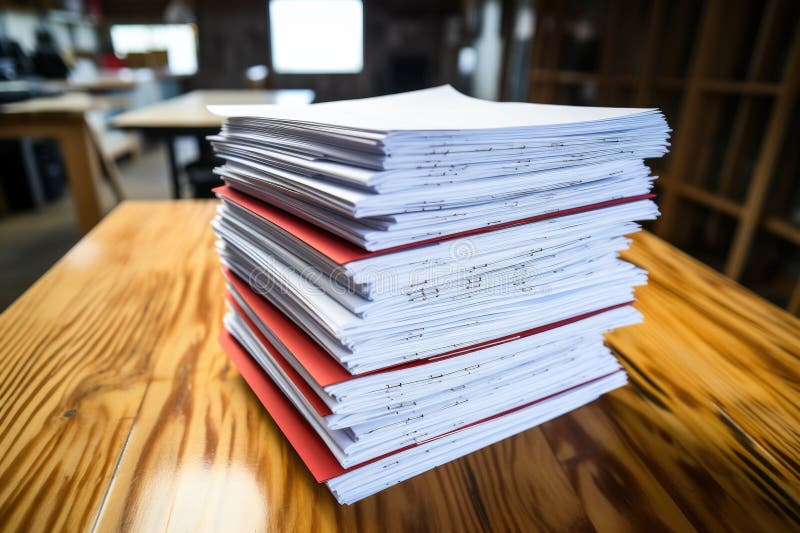 Stack of Completed Survey Forms Stock Image - Image of generated ...