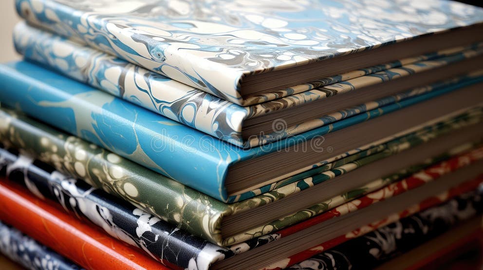 Stack Composition Notebook Texture Stock Illustration - Illustration of ...