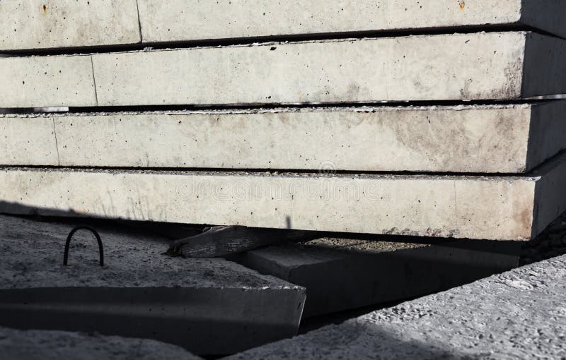 Stack of concrete blocks stock image. Image of concrete - 69225359