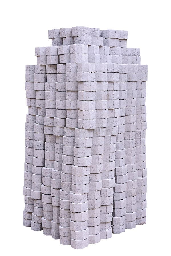 Stack of concrete blocks stock image. Image of material - 35559691