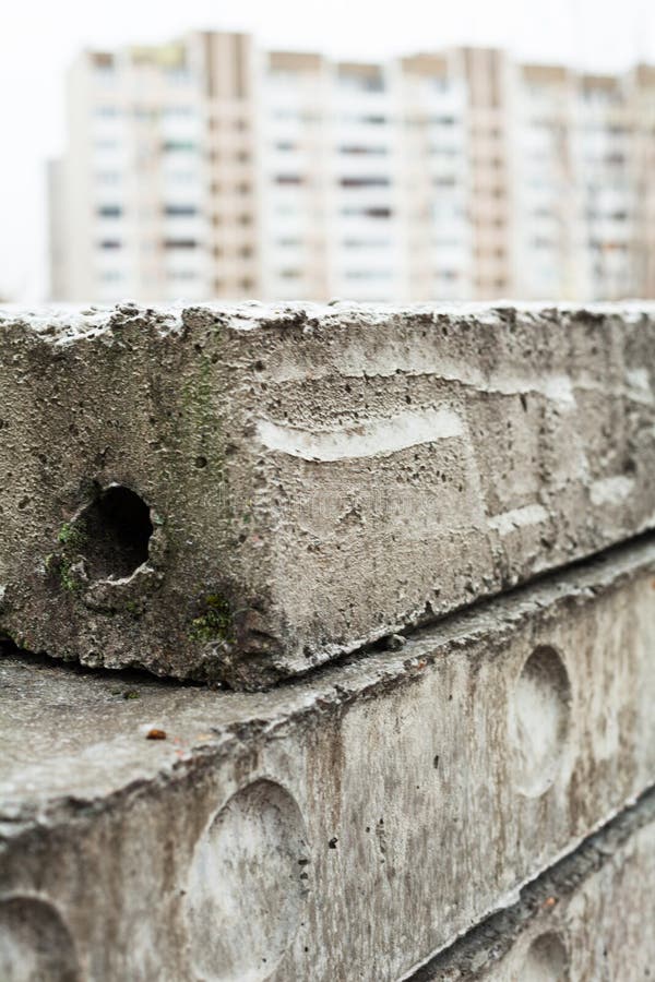 Stack of concrete blocks stock photo. Image of foundation - 153203540