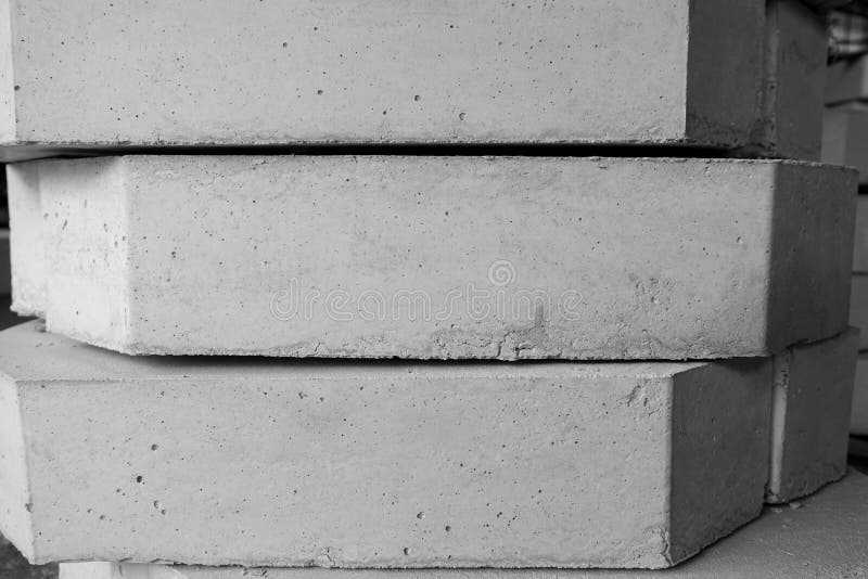 Stack of concrete blocks stock image. Image of gray - 109438783