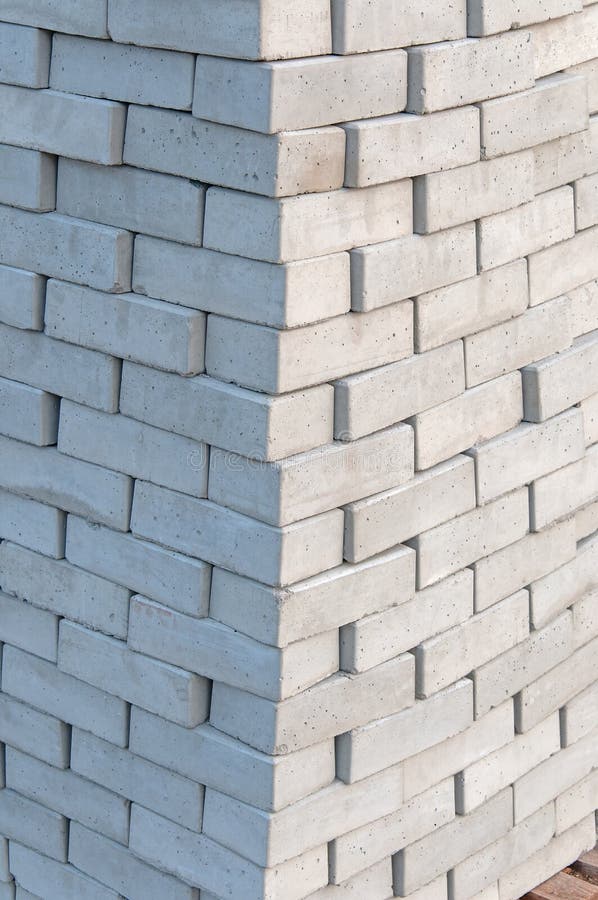 Stack of Concrete Brick stock image. Image of texture - 36400065