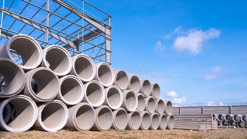 1,075 Stack Concrete Drainage Pipes Construction Site Stock Photos ...