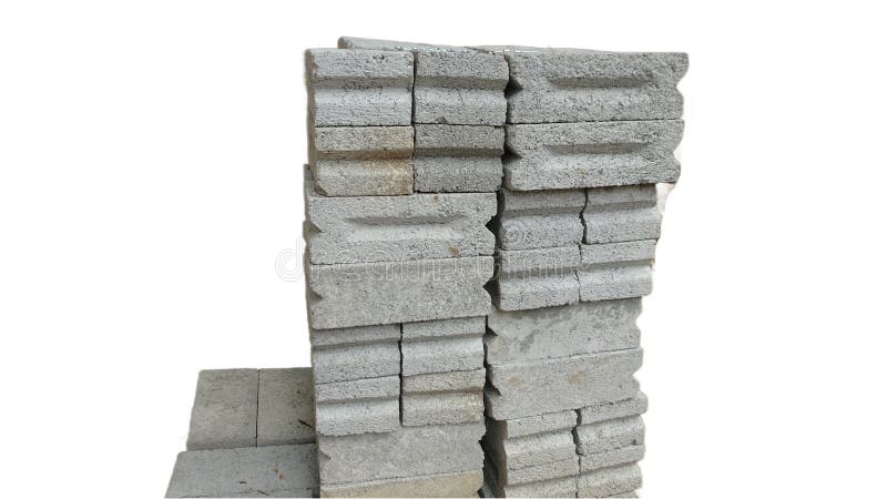 Stack of Concrete Paving Stones. Stock Photo - Image of surface, stack ...