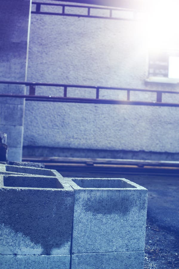 Stack of Construction Blocks. High Quality Photo. Stock Image - Image ...