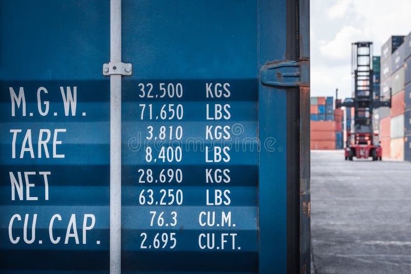 Stack of Containers Cargo Ship Import-Export in Harbor Port, Cargo ...