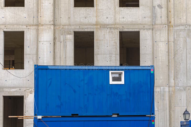 Stack Containers Construction Site Stock Image - Image of capital ...