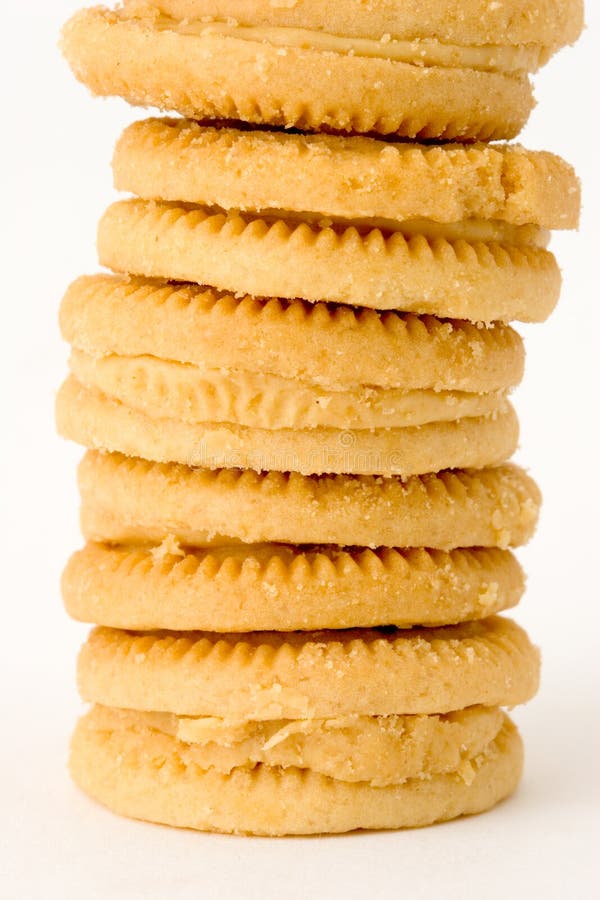 Stack of cookies stock photo. Image of pile, line, butter - 2125690