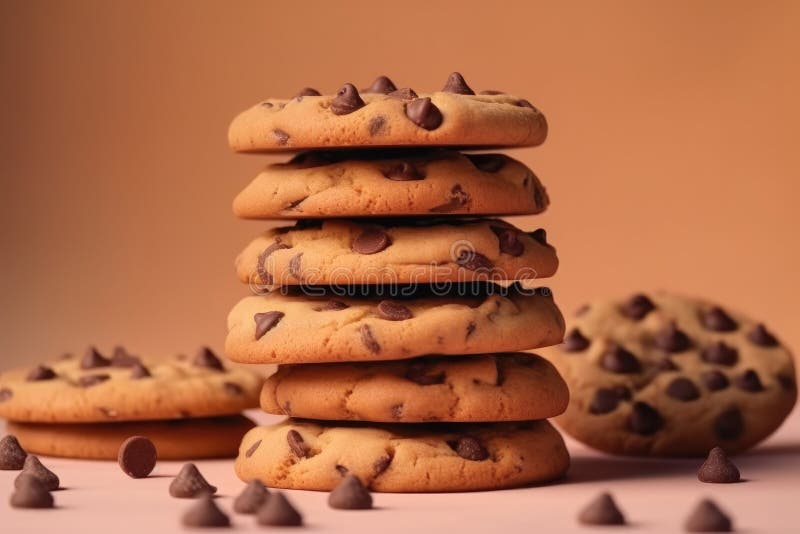Stack of cookies stock illustration. Illustration of bake - 277664146