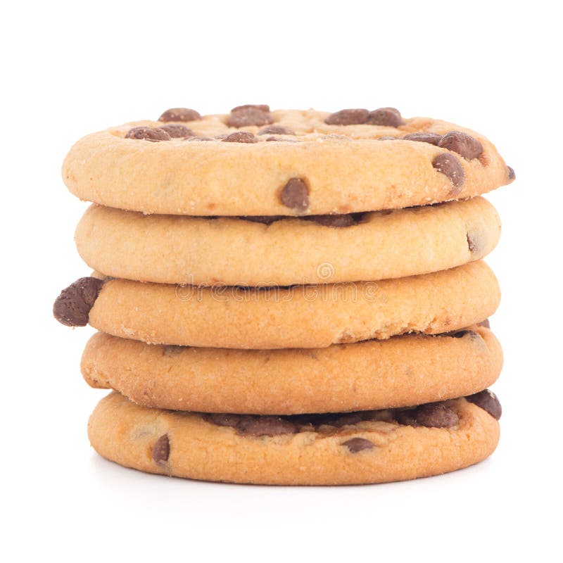 Stack of cookies stock photo. Image of closeup, nibble - 96184838