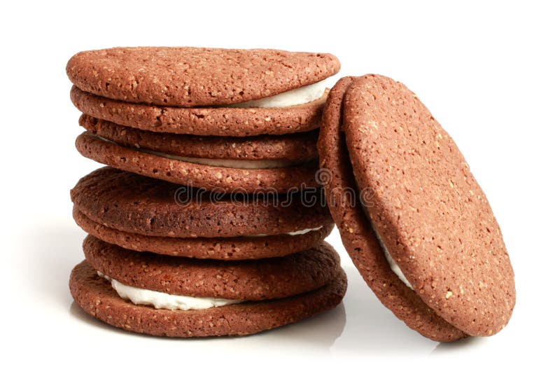 A Stack of Cookies with Chocolate Chips Stock Image - Image of bakeries ...
