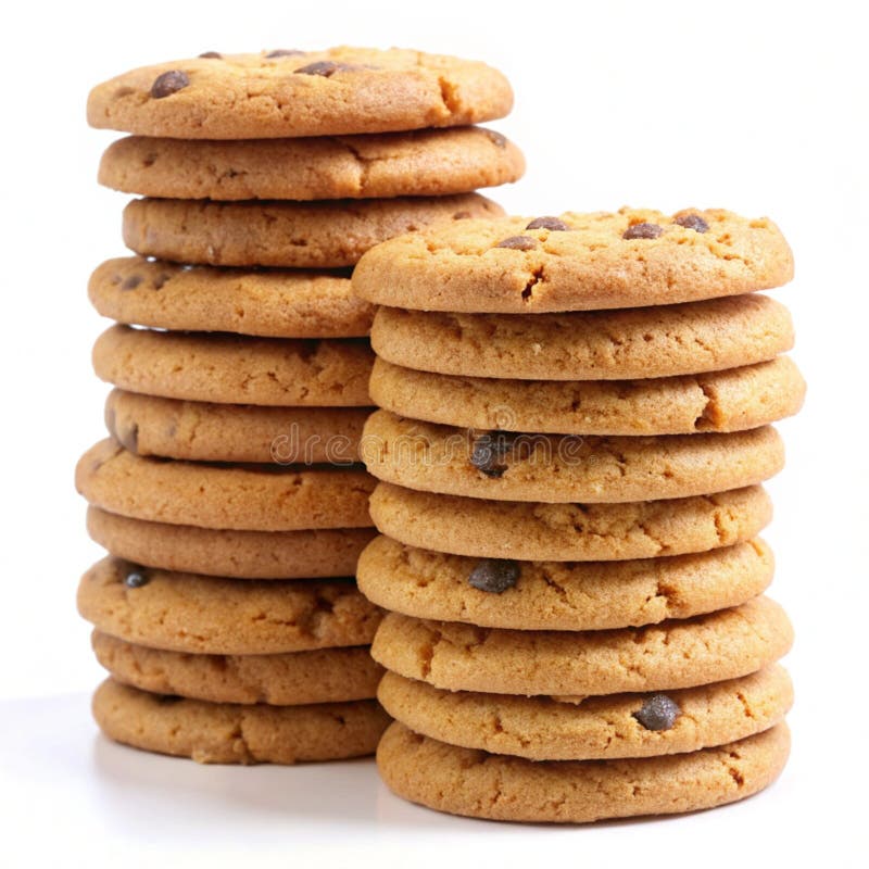 Stack of cookies isolated stock illustration. Illustration of cookies ...