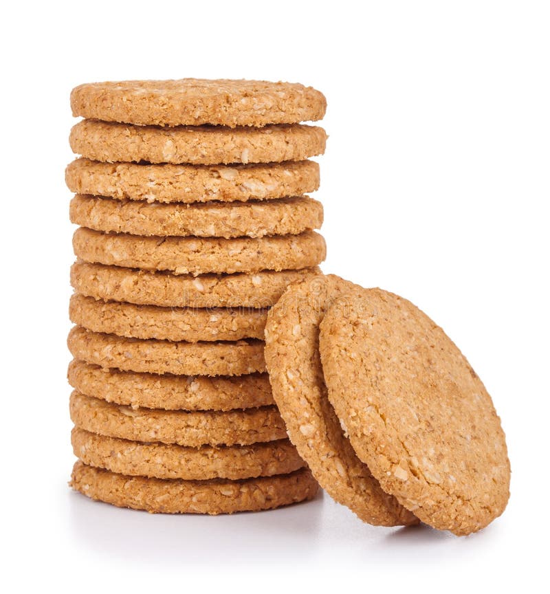 Stack of cookies stock image. Image of crumbs, hunger - 55498349