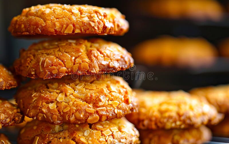 A Stack of Cookies on Top of Each Other Stock Image - Image of cookies ...