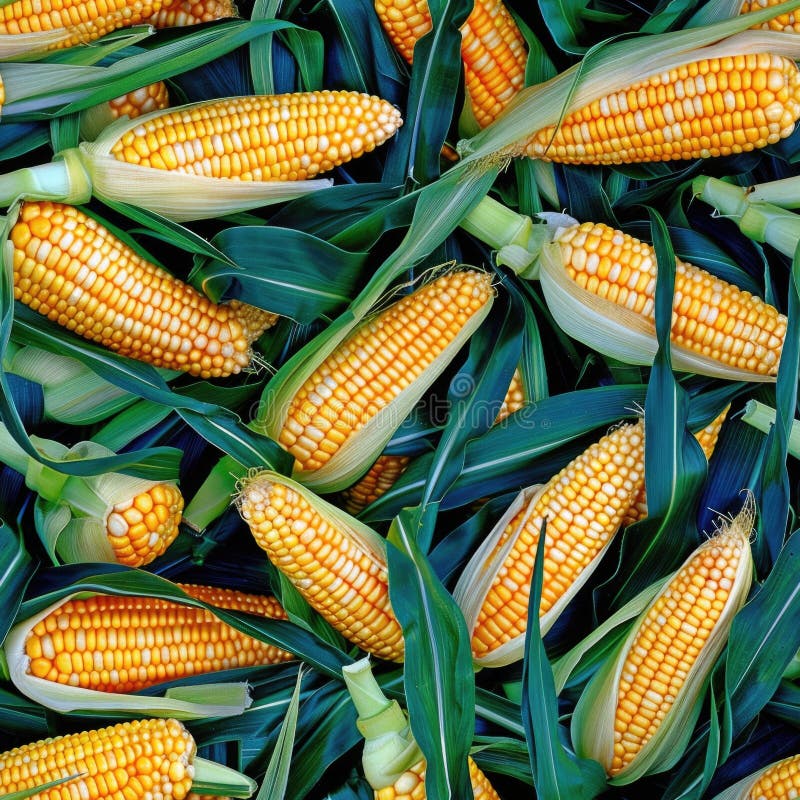 A Stack of Corn Kernels, Suitable for Agricultural Concepts Stock Image ...