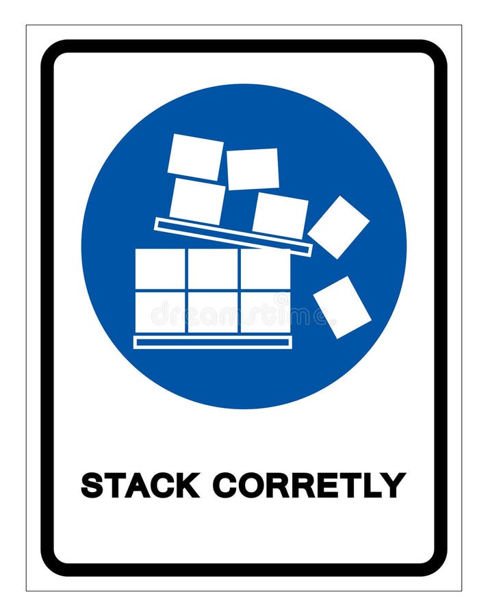 Stack Correctly Symbol Sign, Vector Illustration, Isolate on White ...