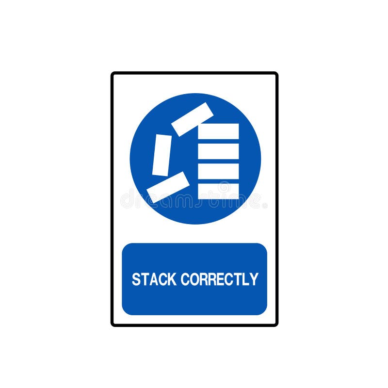 Stack Correctly Symbol Sign, Vector Illustration, Isolate On White ...